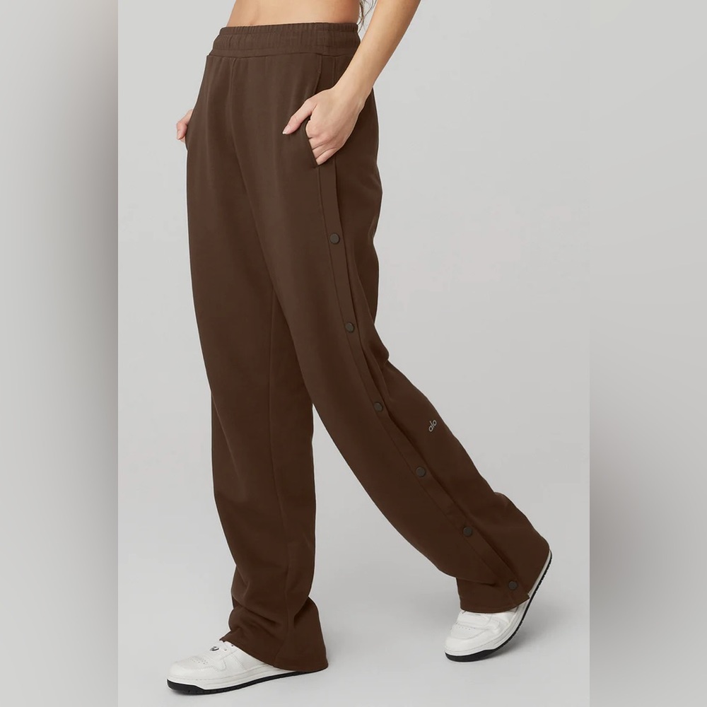Courtside Tearaway Snap Pant - Espresso, Size M - Gem